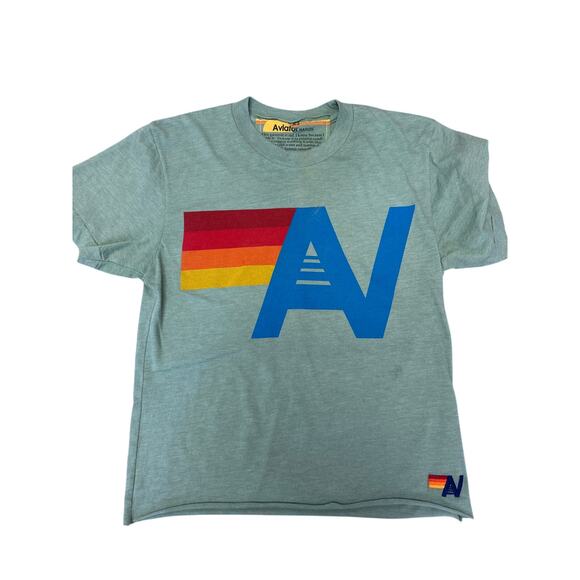 Aviator Nation | Tops | Aviator Nation Logo Boyfriend Tshirt Womens ...